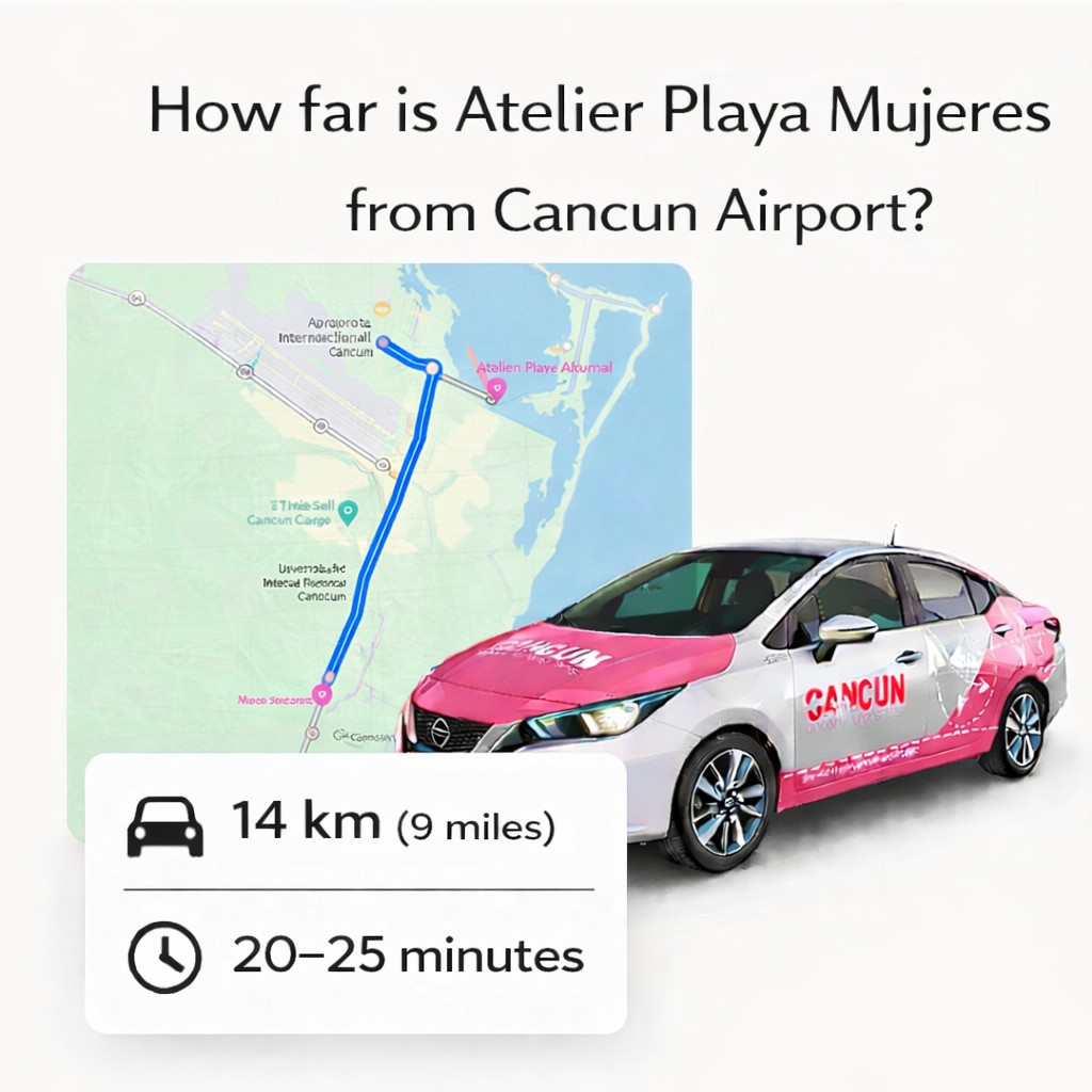 ¿Qué tan lejos está Bahia Principe Akumal del Aeropuerto de Cancún